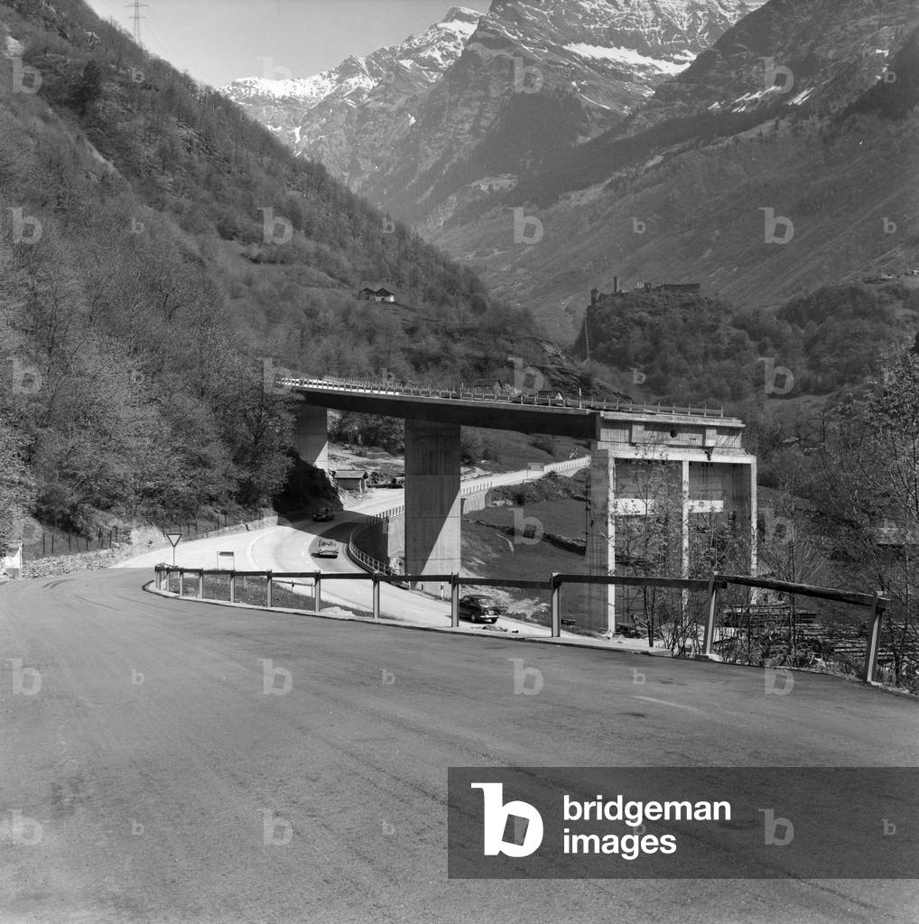 Image of The construction site of the N13 bypass at Castello di