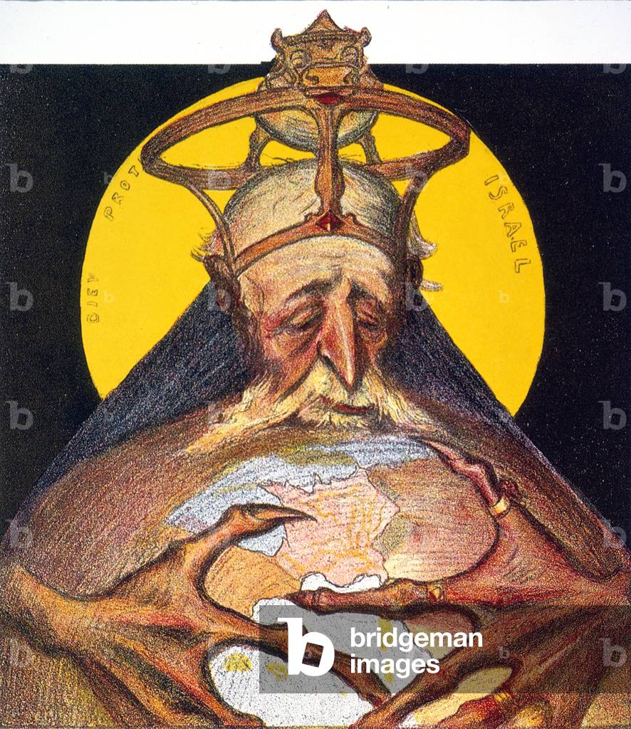 Image of ROTHSCHILD CARTOON. Antisemitic French cartoon, 1898, showing ...