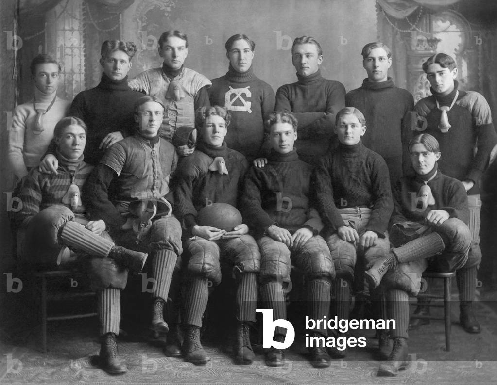 Image of Football Team (b/w photo)