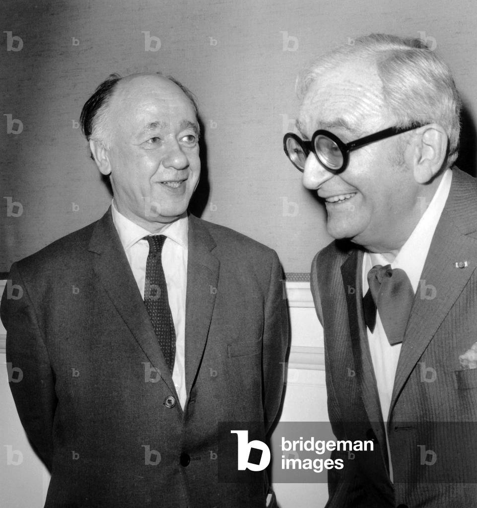 Image of Eugene Ionesco and Marcel Achard January 22, 1970 (After Election
