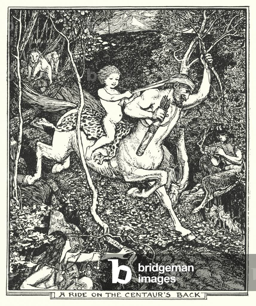 Image of A ride on the Centaur's back (litho) by Ford, Henry Justice ...
