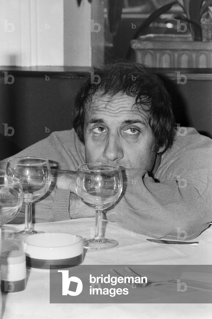 Image of Italian singer and actor Adriano Celentano visiting an Italian ...