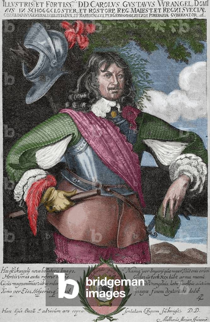 Image of Carl Gustaf Wrangel (1613-1676). Swedish noble, statesman and ...