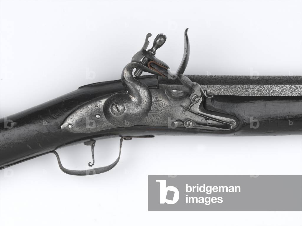 Image of Flintlock musket, 1689-1702 (musket, flintlock) by British ...