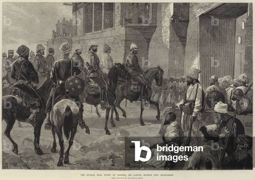 Image of The Afghan War, Entry of General Sir Samuel Browne into by ...