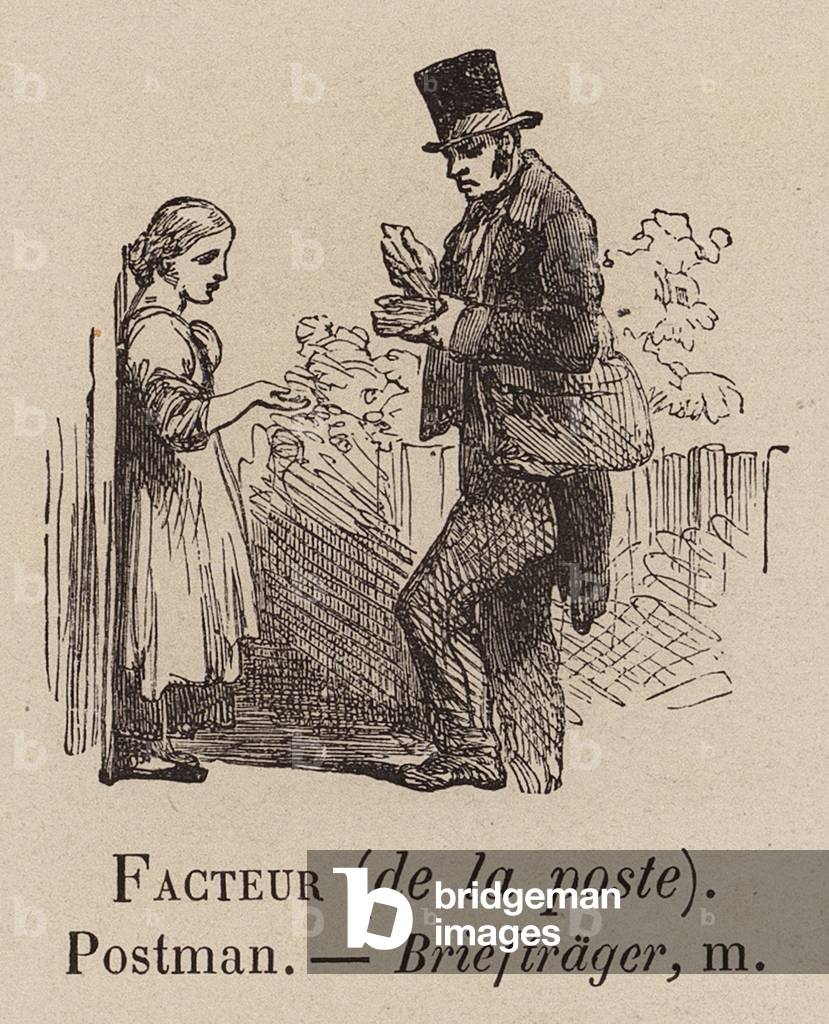Image of Le Vocabulaire Illustre: Facteur (de la poste); Postman ...