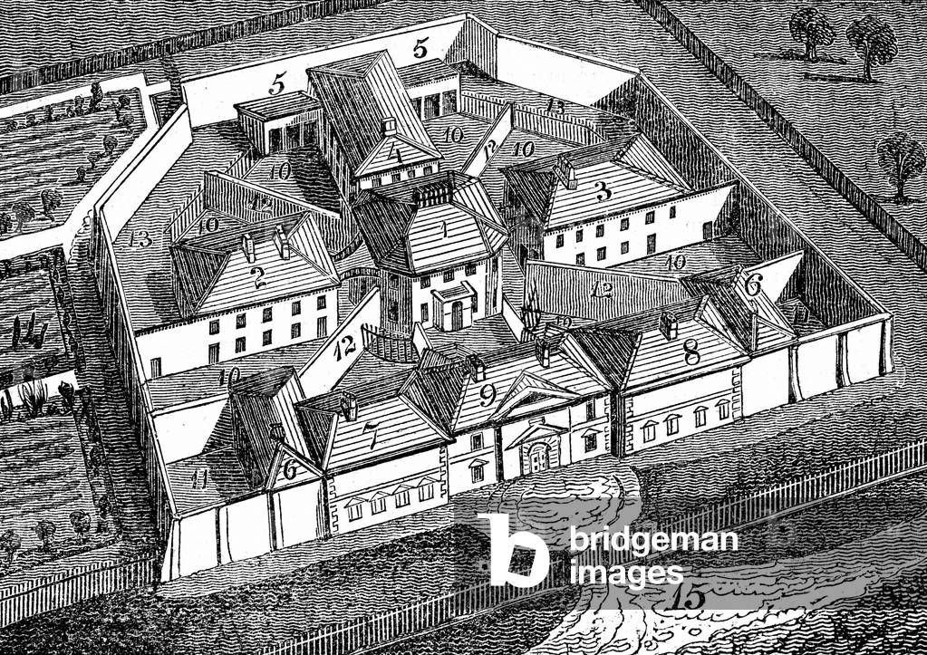 Image of Huntingdon County Gaol and House of Correction, England, built ...