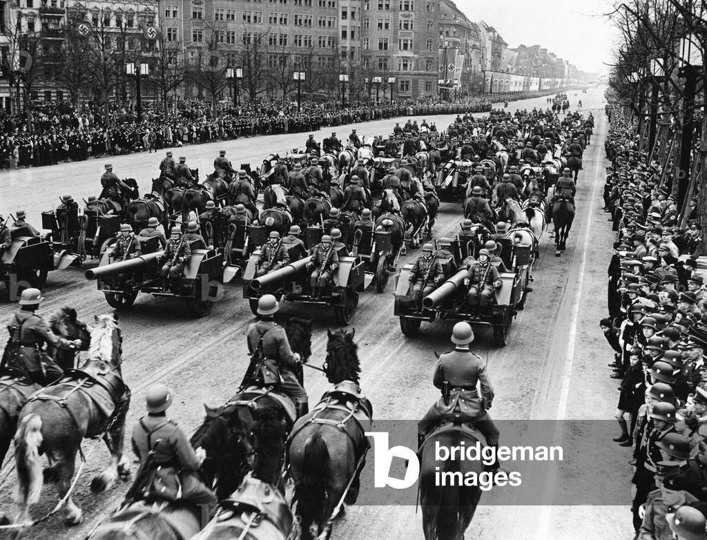 Image of Military parade of the Wehrmacht on the occasion of Hitler's