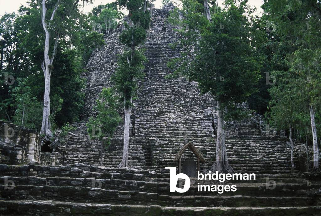 Image of Pyramid known as La Iglesia ( Church), Coba Group or