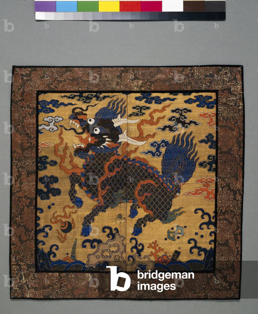 Image of Mandarin Square, early 17th century (Silk brocade with gold ...