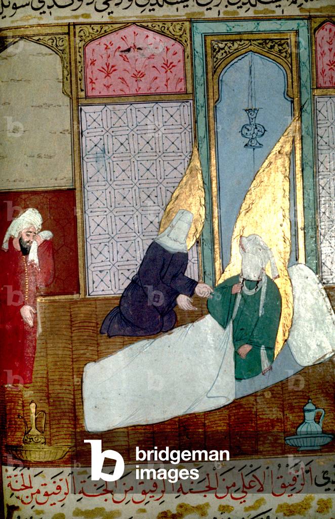 Image of Prophet on his death bed