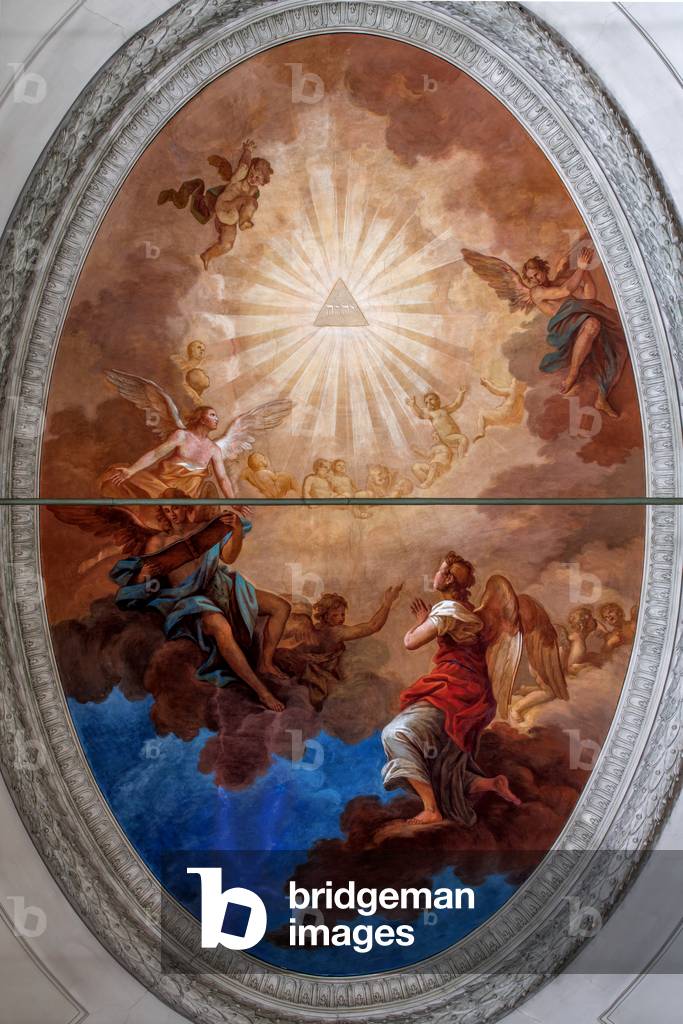 Image of Baroque - Architecture : Hall Borromini - Oratory of the by ...