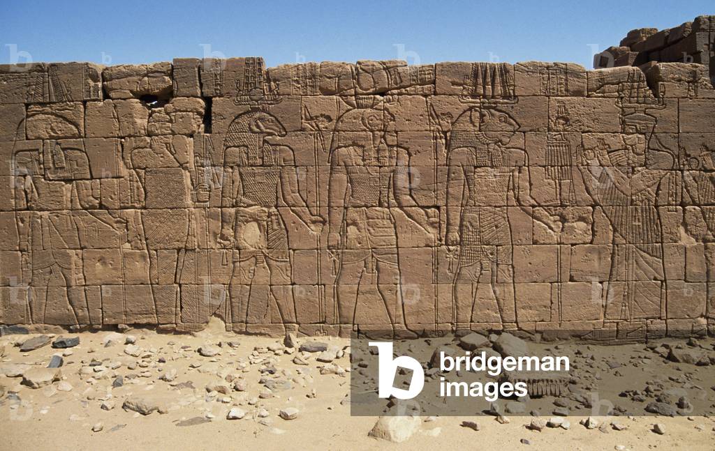 Image of Bas-relief, Apedemak Temple, commissioned by King Natakamani ...