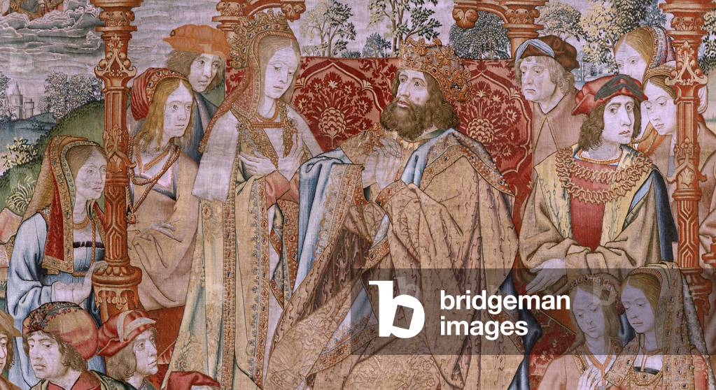 Image of Flemish tapestry. Series The History of David and Bathsheba ...