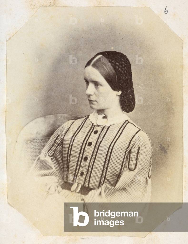 Image of A head and shoulders portrait of Mrs. Murray, wife of