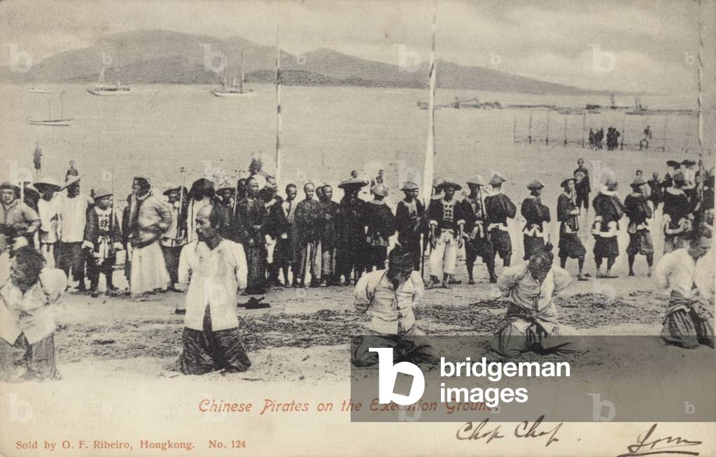 Image of Chinese Pirates on the Execution Ground (b/w photo) by English ...