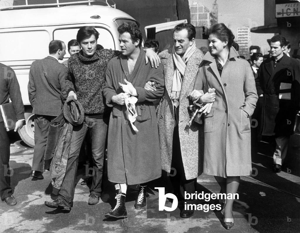 Image of Alain Delon, Renato Salvatori, Luchino Visconti and Claudia ...