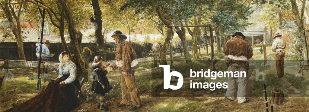 Image of The Twine Walk, Lowestoft, 1876 (pencil and watercolour with ...