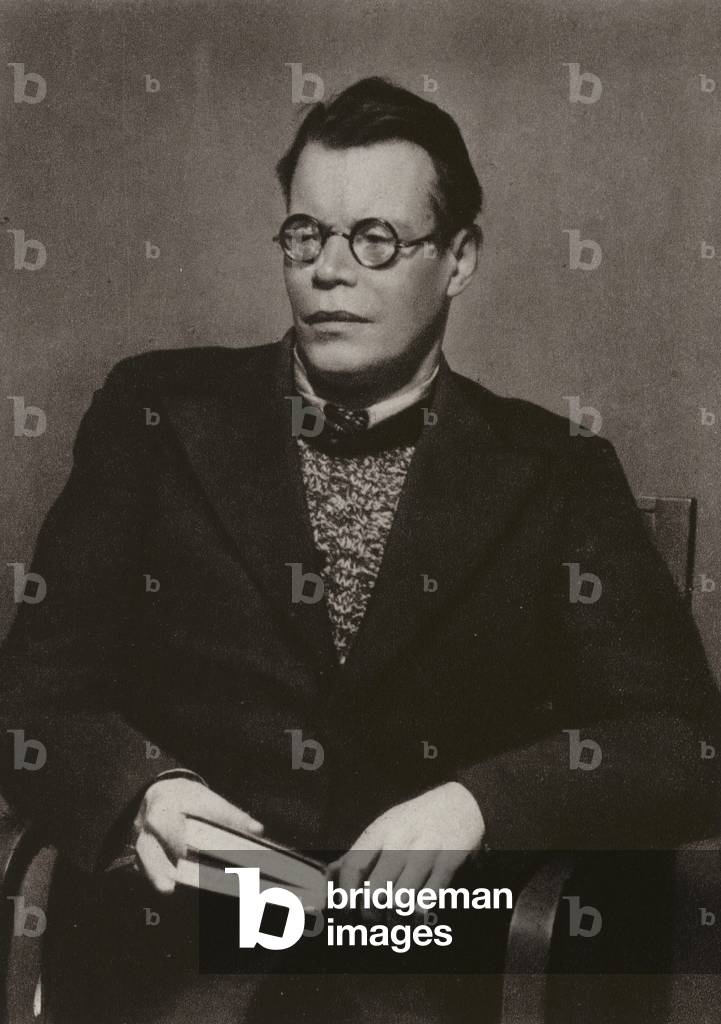 Image of Mikhail Isakovsky, Soviet Russian poet (b/w photo) by Russian ...