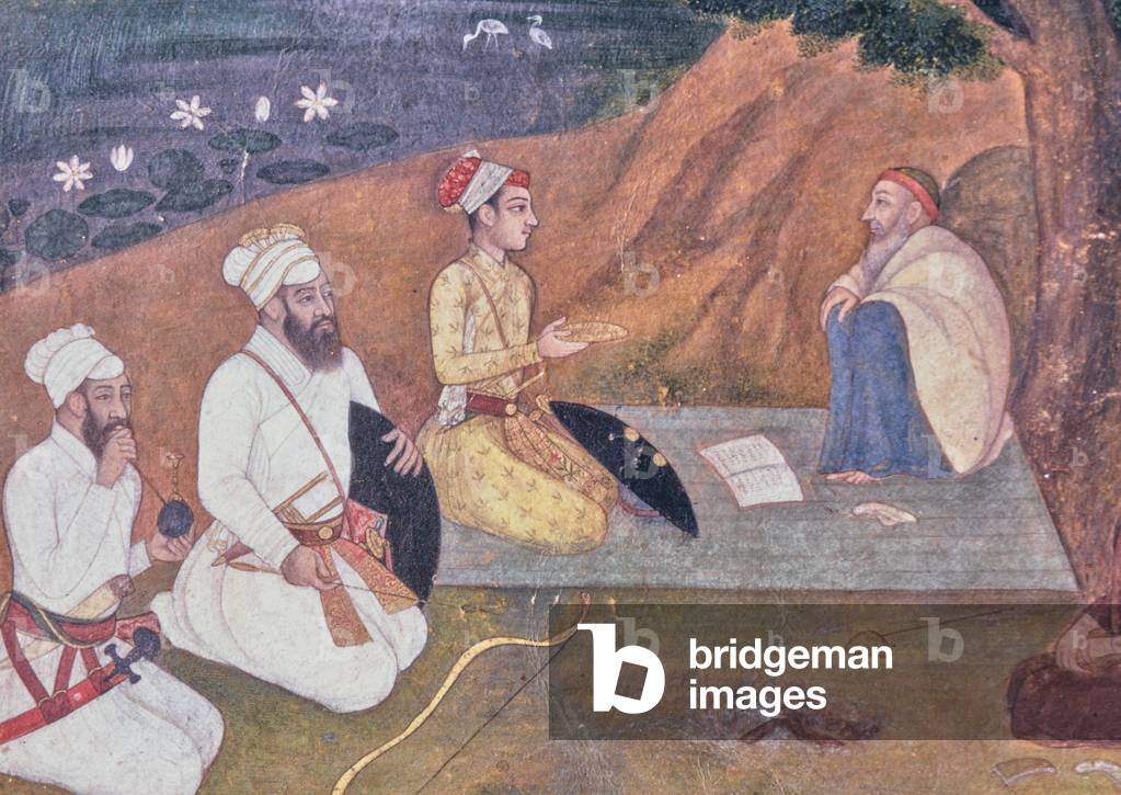 Image of Mughal Prince,Mughal Miniature Painting, India