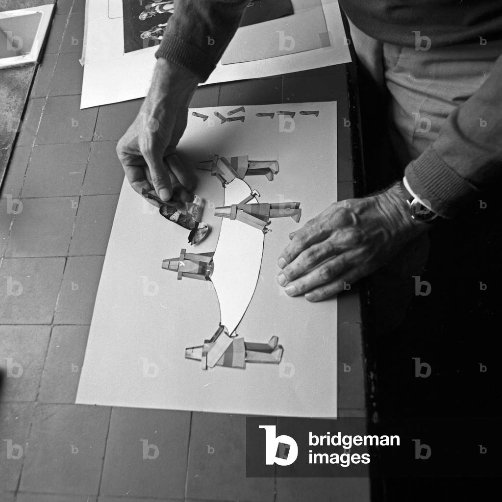 Image of Producing a Barbarella comic strip, Germany 1960s