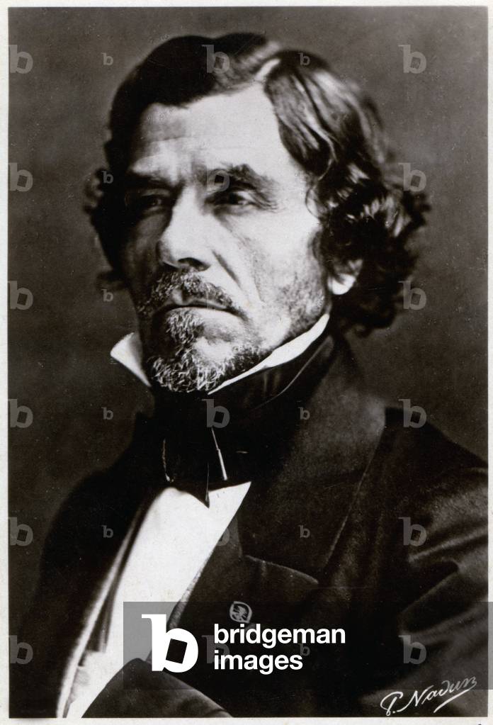 Image of Art. The french painter Eugene Delacroix in 1858. Photo by