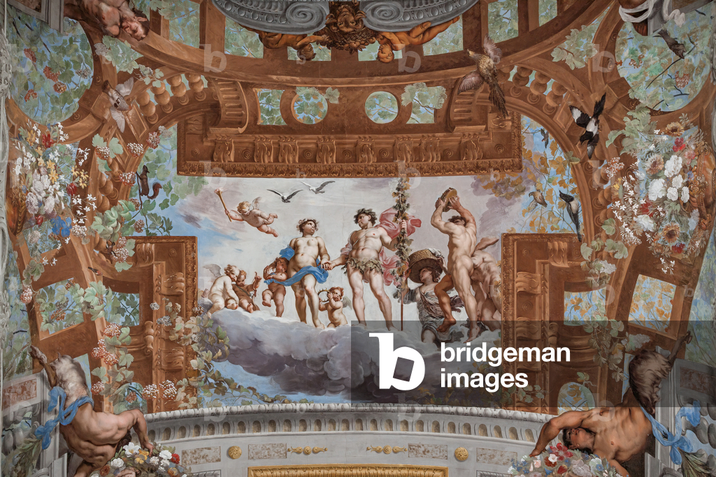 Image of The Marriage of Bacchus and Ariadne, 1650-52 (wall tempera ...