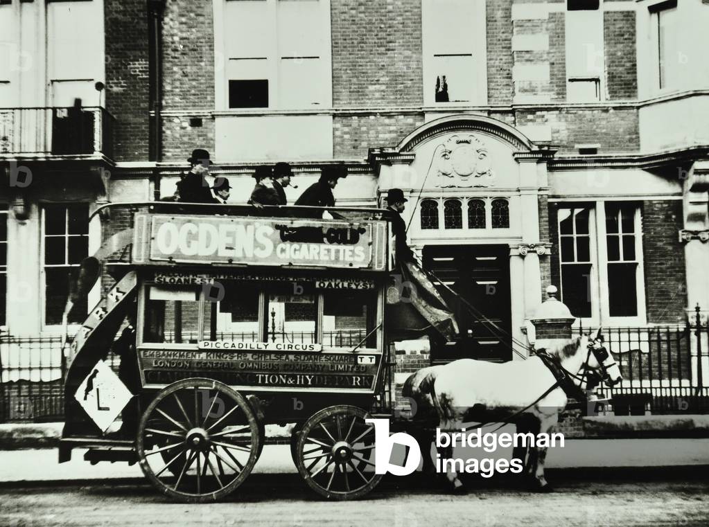 Image of Horse-drawn omnibus of London General Omnibus Company Ltd ...