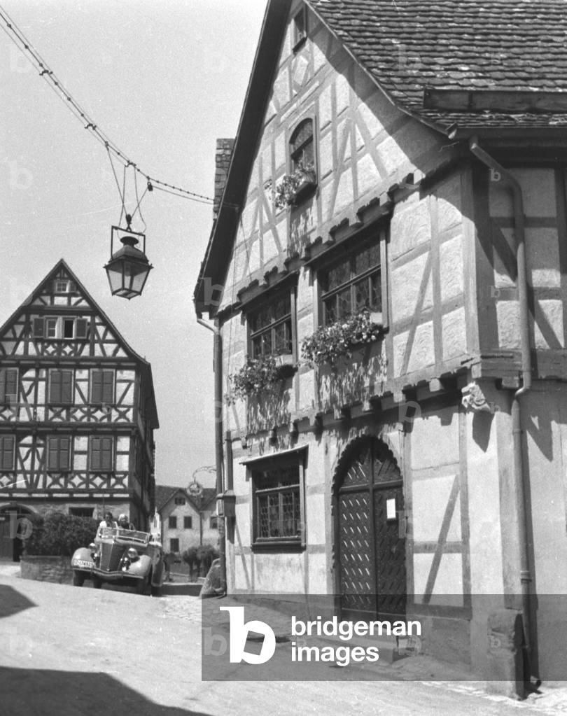 Image of A trip to Marbach, Germany 1930s (b/w photo)