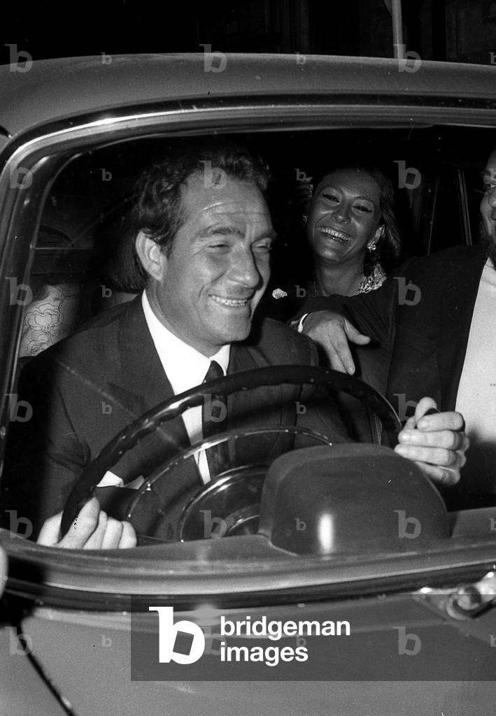 Image of 1970'S Rome, Actor Ugo Tognazzi And his Wife Franca Bettoia