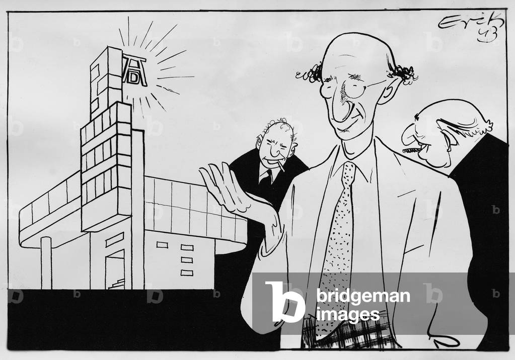 Image of Anti-Semitic caricature, 1943 (b/w photo)