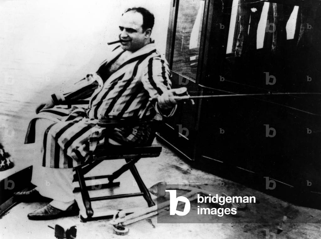 Image of Al Capone fishing