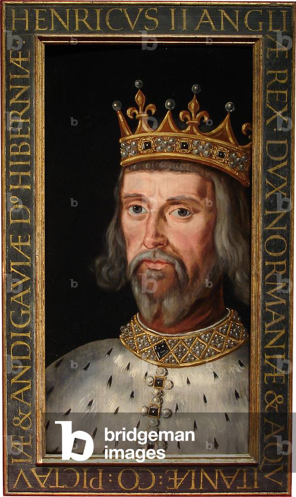 Image of Portrait of King Henry II, c.1750 (oil on oak panel) by ...
