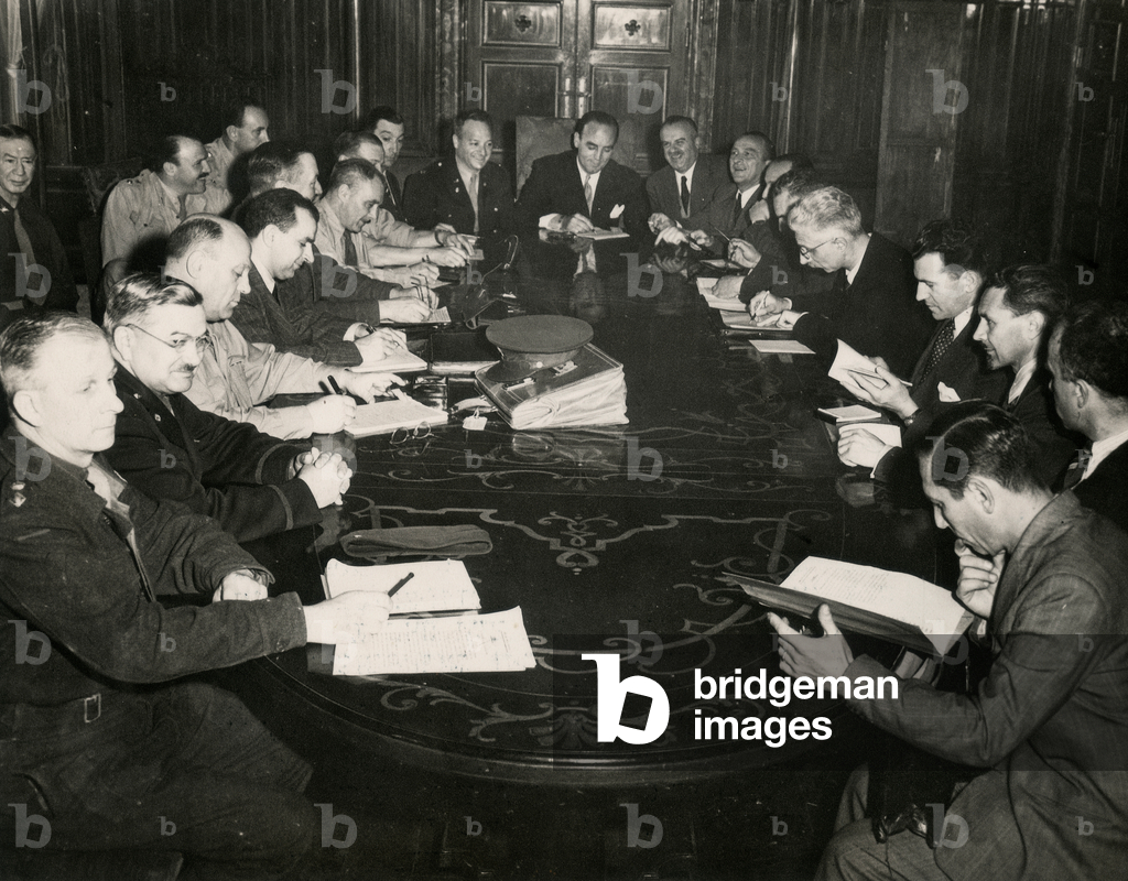 Image of Liberation Committee: meeting with Colonel Harry G. Hershenson ...