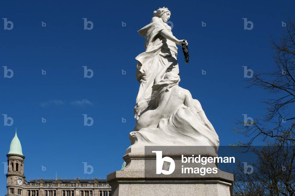 Image of Titanic Memorial sculpture and The Cleaver Building on the ...