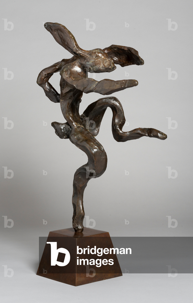 Image of Small Nijinsky Hare, 1992 (bronze) by Flanagan, Barry (1941-2009)