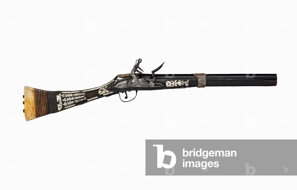 Image of Flintlock musket, 1801 circa by Turkish School, (18th century)