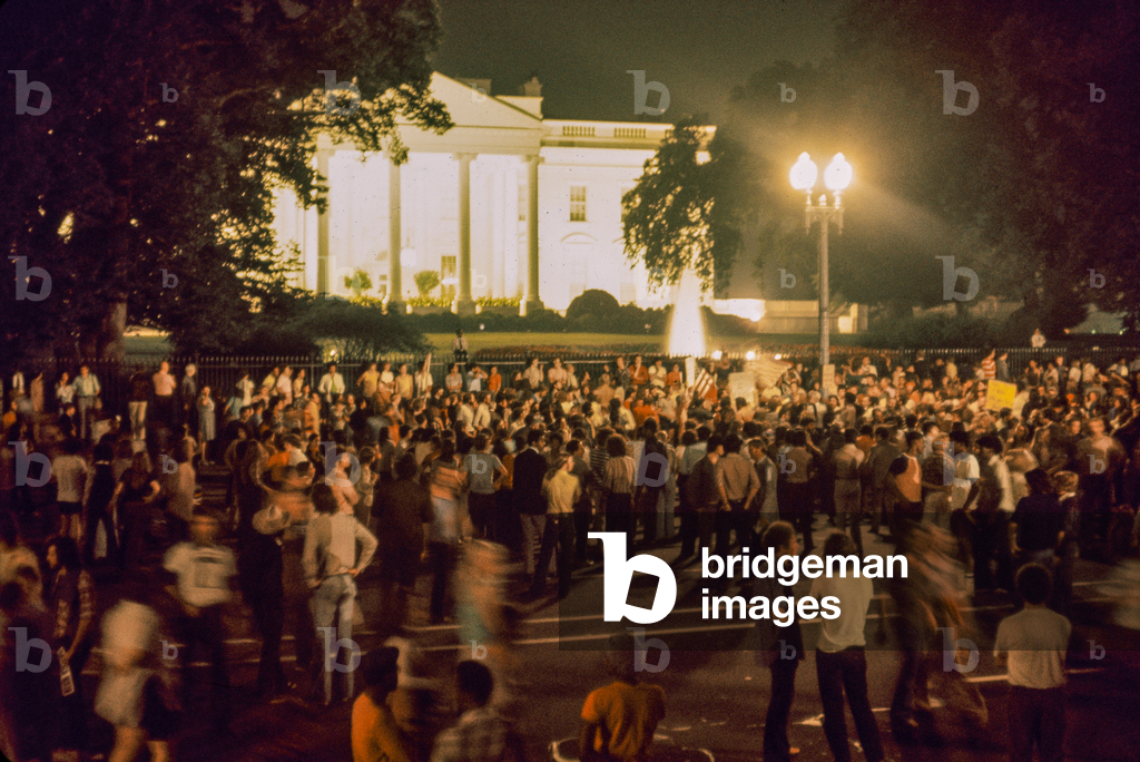 Image of Nixon Resignation celebration at White House, 1974 (photo) by ...