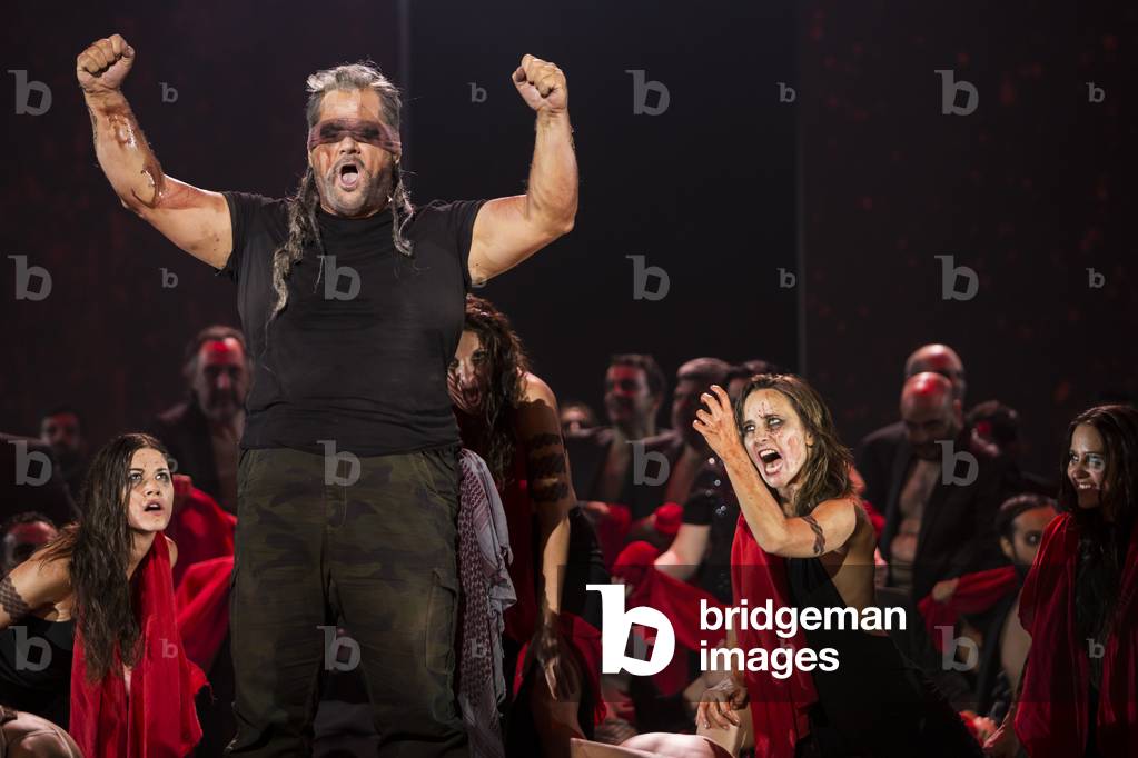 Image of Gregory Kunde comme Samson dans l'opéra « Samson et Dalila », au