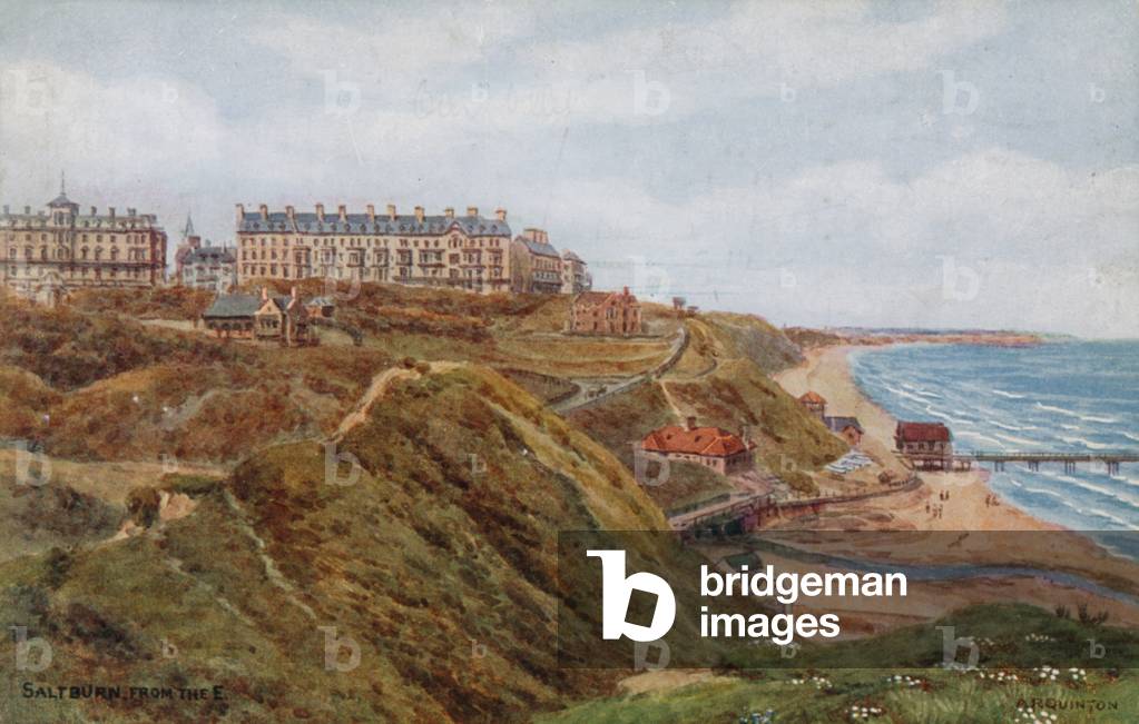 Image of Saltburn, From the E (colour litho) by Quinton, Alfred Robert ...