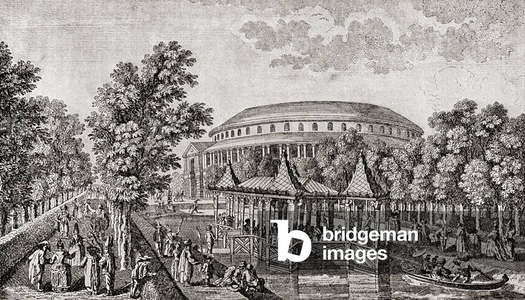 Image of Ranelagh Gardens, Chelsea, London, England. The exterior of ...
