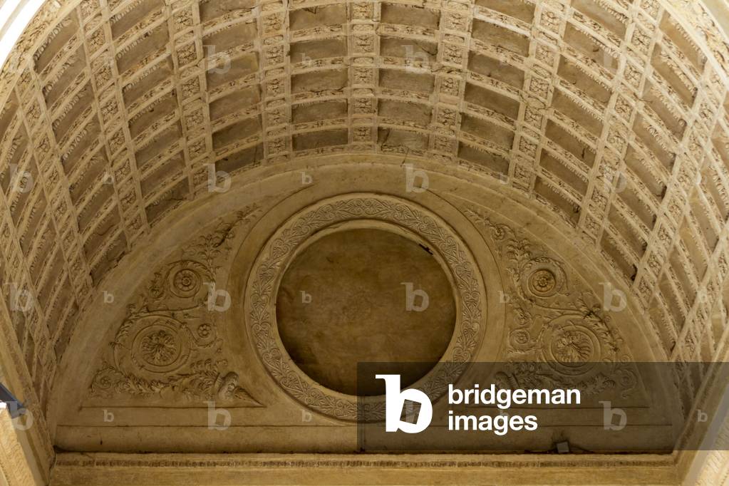 Image of Pronaos coffered vault, Basilica of St Andrew, design by Leon ...