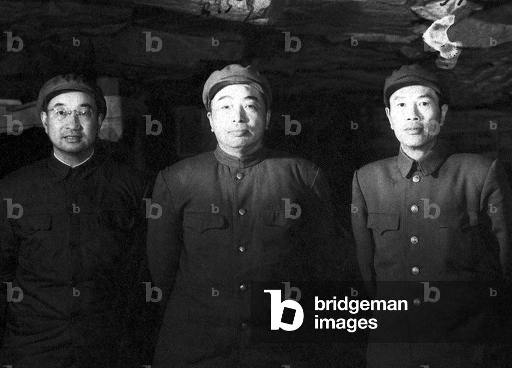 Image of Korea: Three commanders of CPVA during the Korean War. From