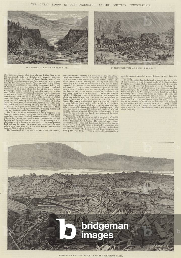 Image of The Great Flood in the Conemaugh Valley, Western Pennsylvania ...