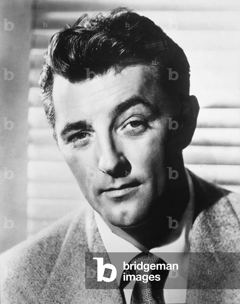 Image of Actor Robert Mitchum, Portrait, 1960 (b/w photo)