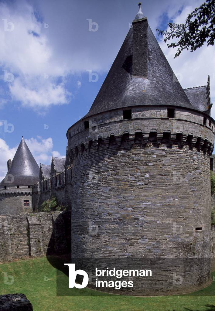 Image of View of Rohan Castle, Pontivy, Brittany. France, 15th-16th ...