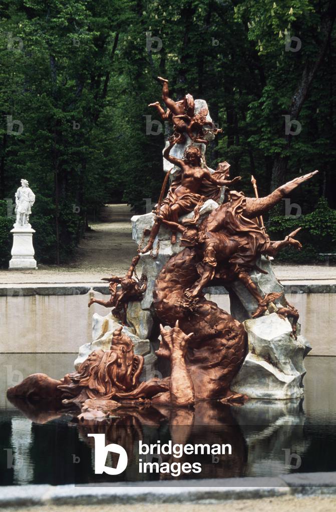 Image of Andromeda fountain, gardens of Royal Palace of La Granja de