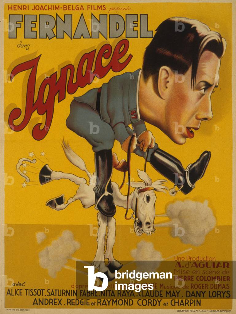 Image of Affiche du film Ignace de Pierre Colombier avec Fernandel 1937
