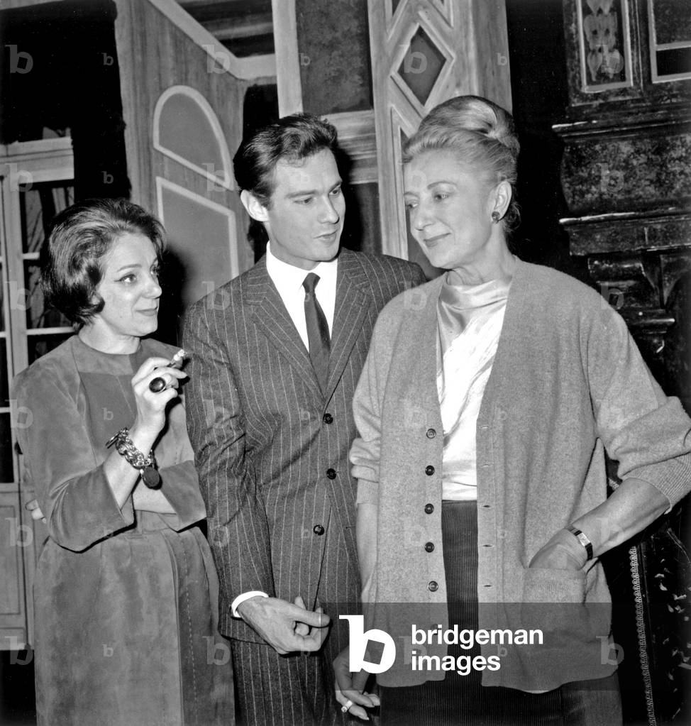 Image of Denise Gence, Annie Ducaux and Jacques Toja during Rehearsal of