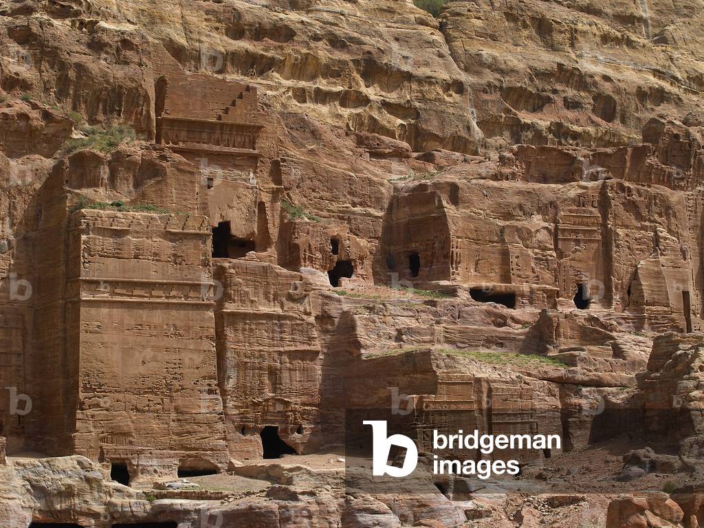 Image of Nabatean Facade Tombs, 1st Century A.D., carved stone